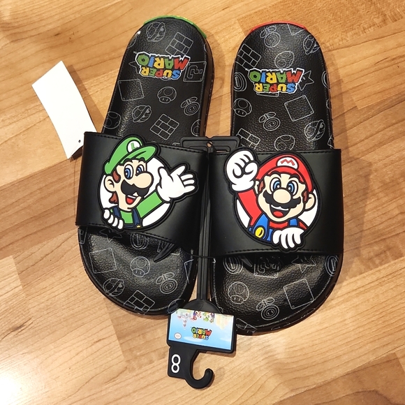 Nintendo | Shoes | Mario Slides | Poshmark